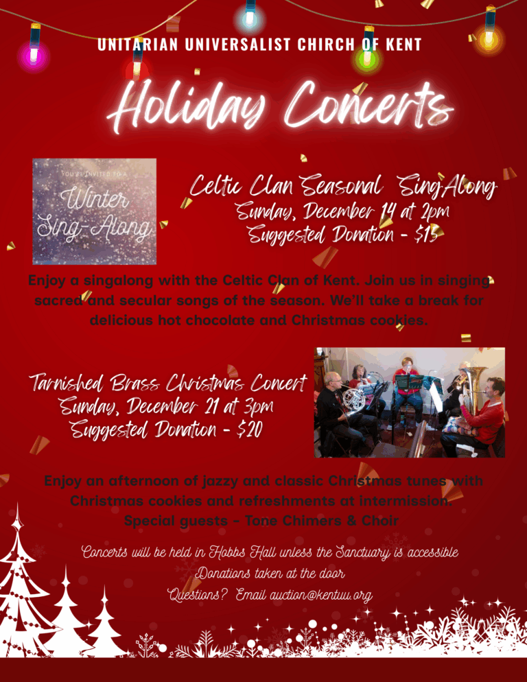 Holiday Concerts: December 14 & 21 - Unitarian Universalist Church of ...