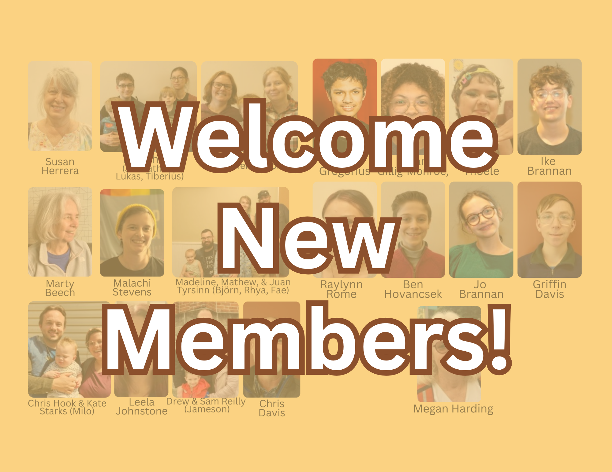Welcome New Members! - Unitarian Universalist Church of Kent, Ohio